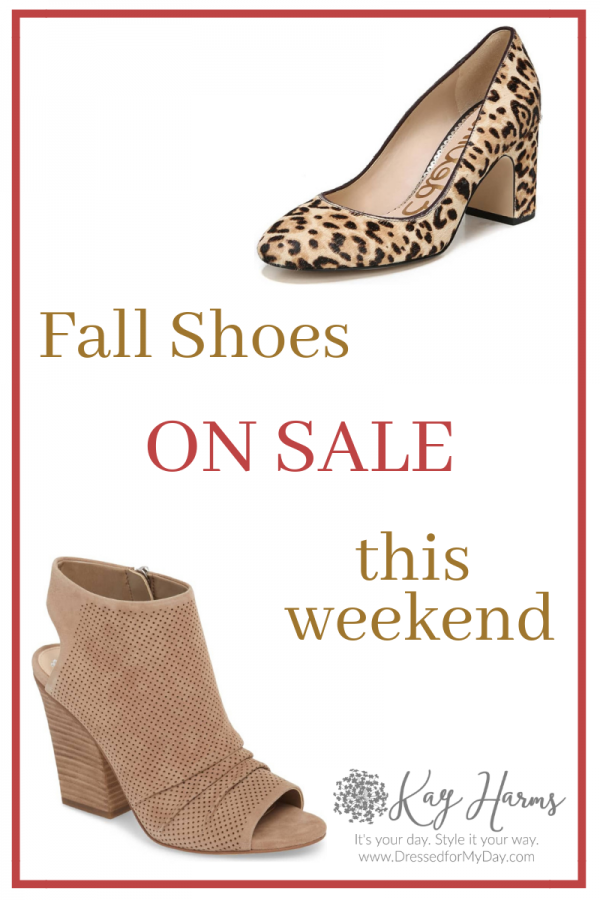 Fall Shoes on Sale this Weekend - Dressed for My Day