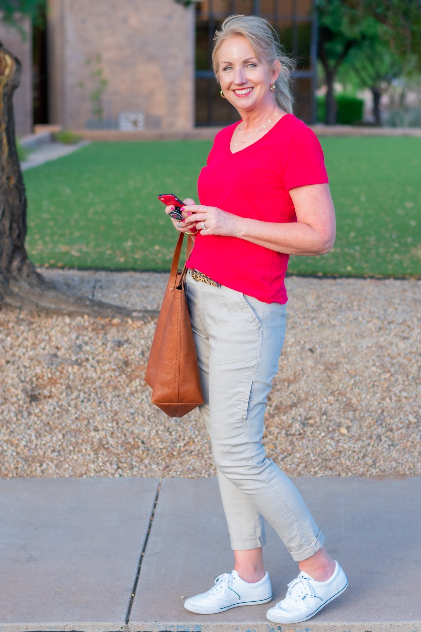 Simple Cargo Pants Combo for Summer - Dressed for My Day