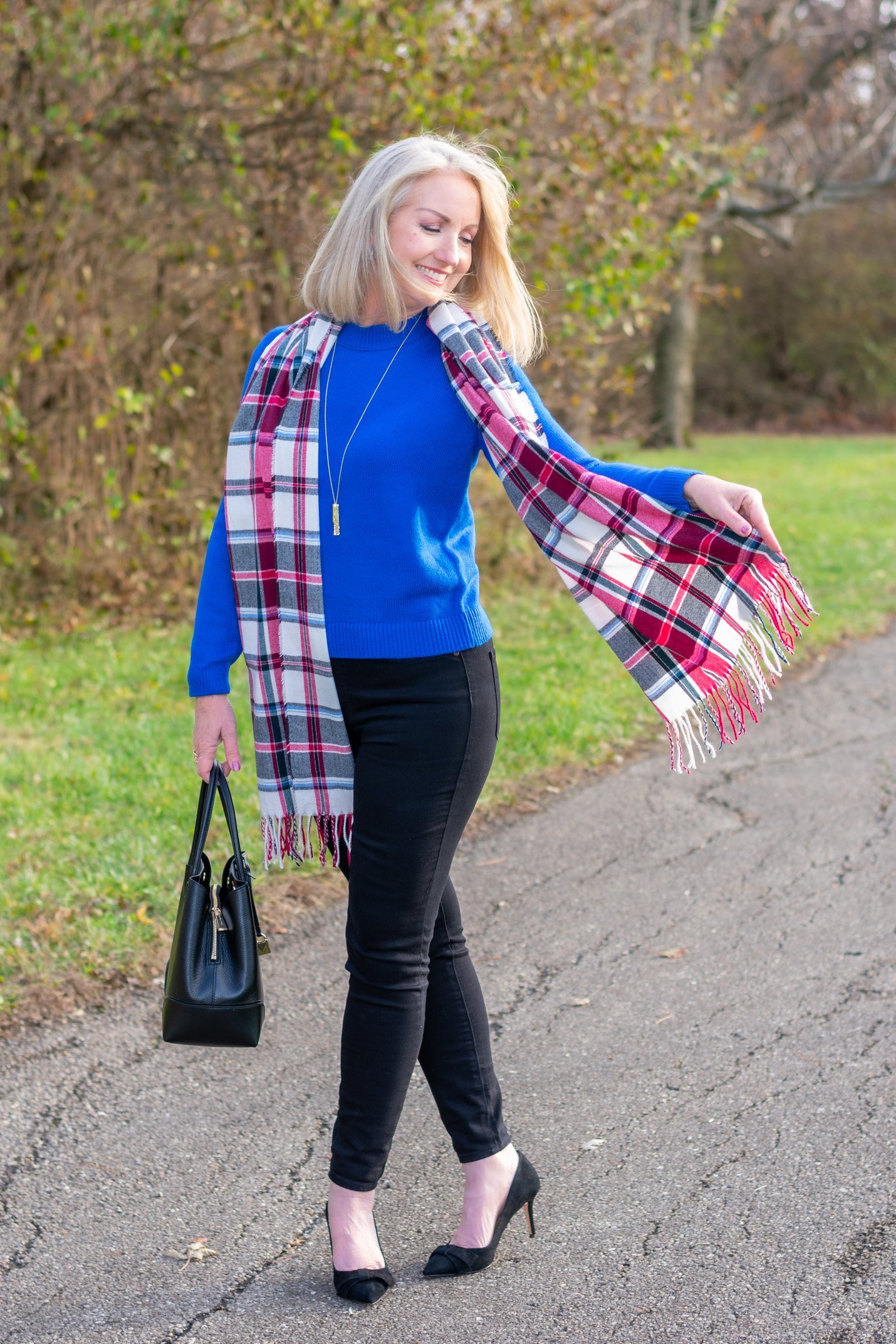 Make it a Blue Christmas Holiday Look - Dressed for My Day