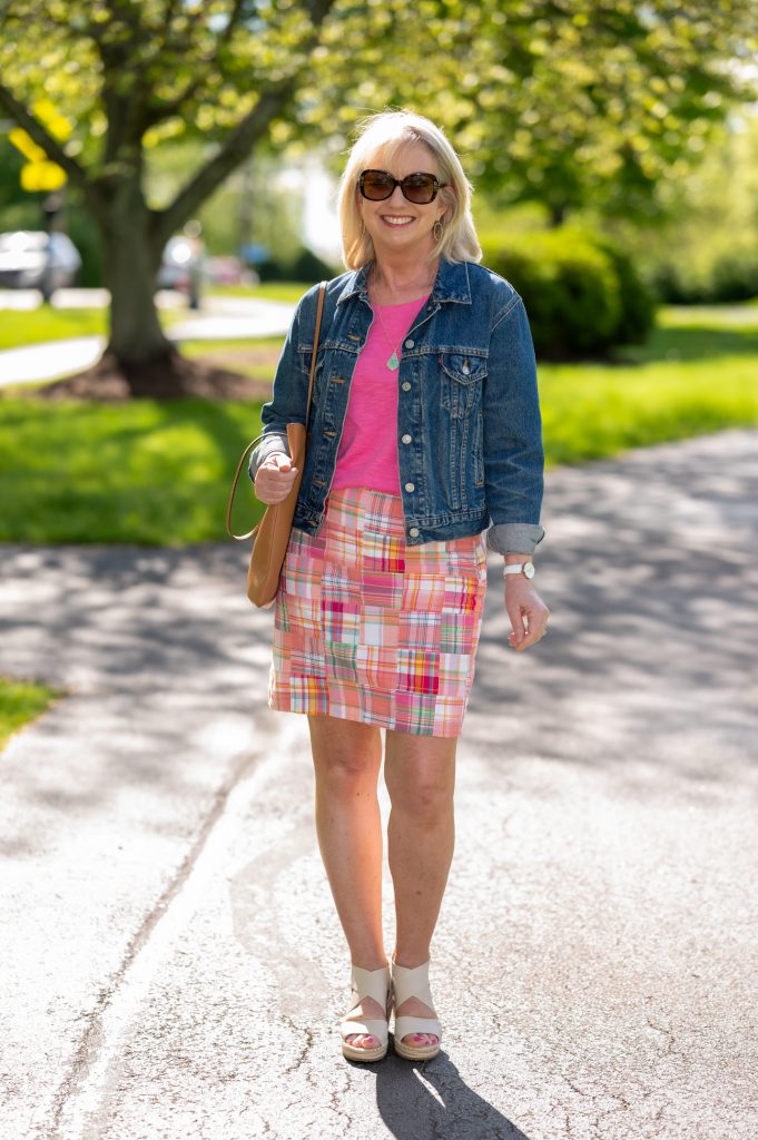 Colorful A-Line Skirt 3 Ways - Dressed for My Day