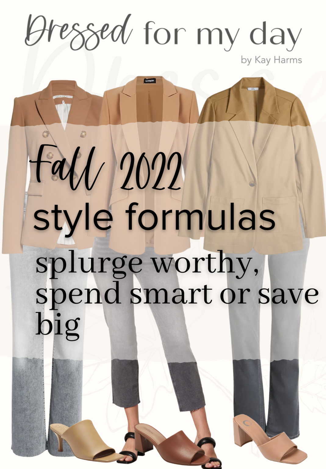 Fall Style Formulas - Splurge, Spend or Save - Dressed for My Day