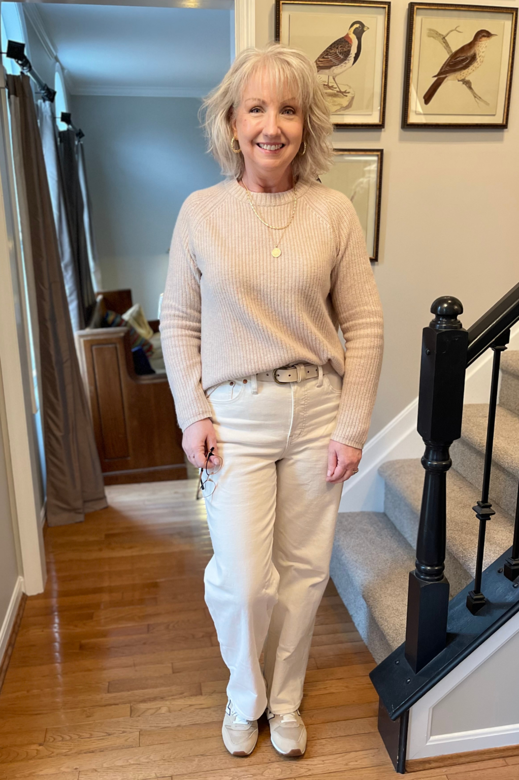 5 Ways to Wear Natural Colored Jeans in Winter - Dressed for My Day