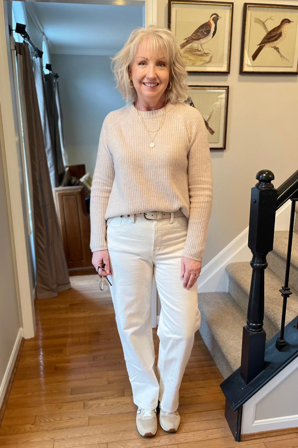 5 Ways to Wear Natural Colored Jeans in Winter - Dressed for My Day