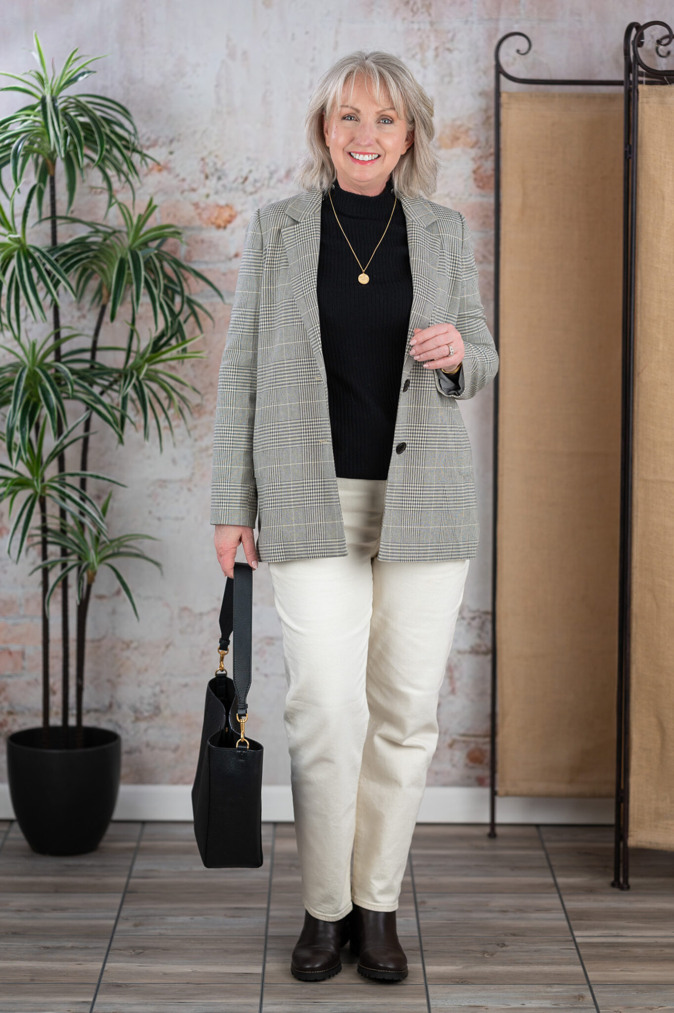 5 Ways to Wear Natural Colored Jeans in Winter - Dressed for My Day
