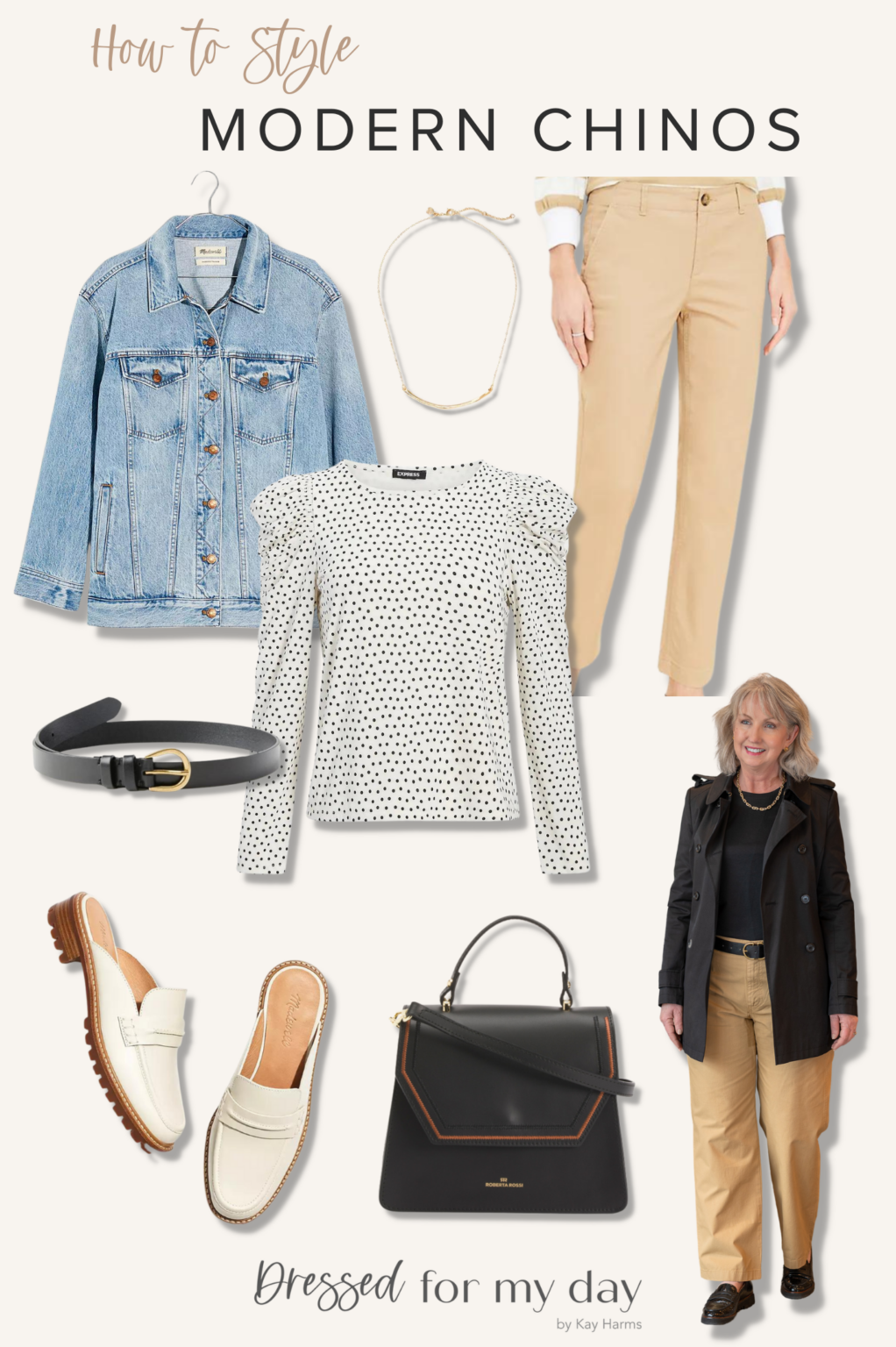 Styling Modern Chinos for Spring - Dressed for My Day
