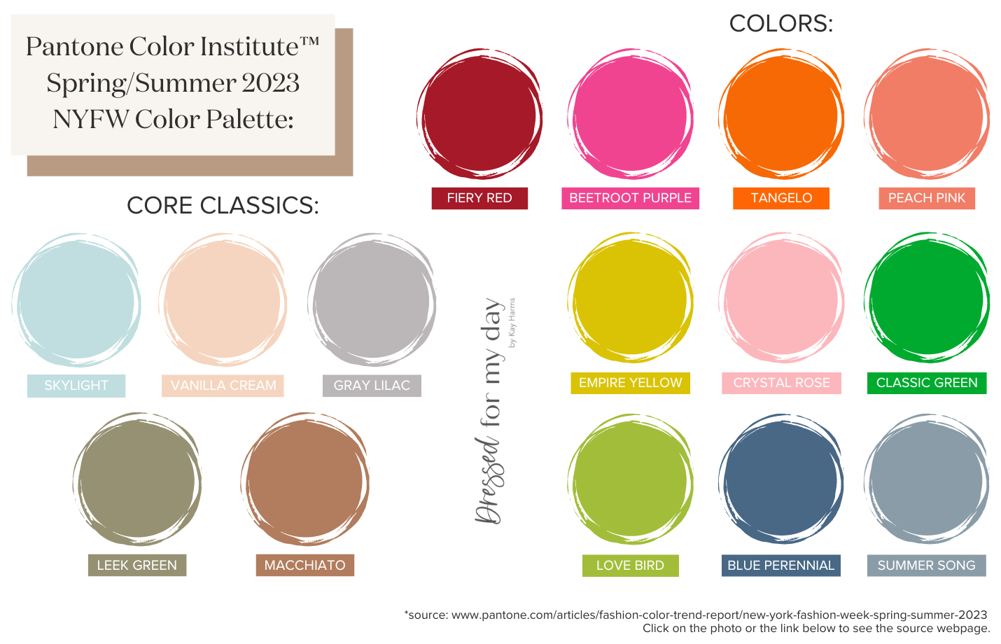 Fashion Colors Of Spring Summer 2023 Dressed For My Day