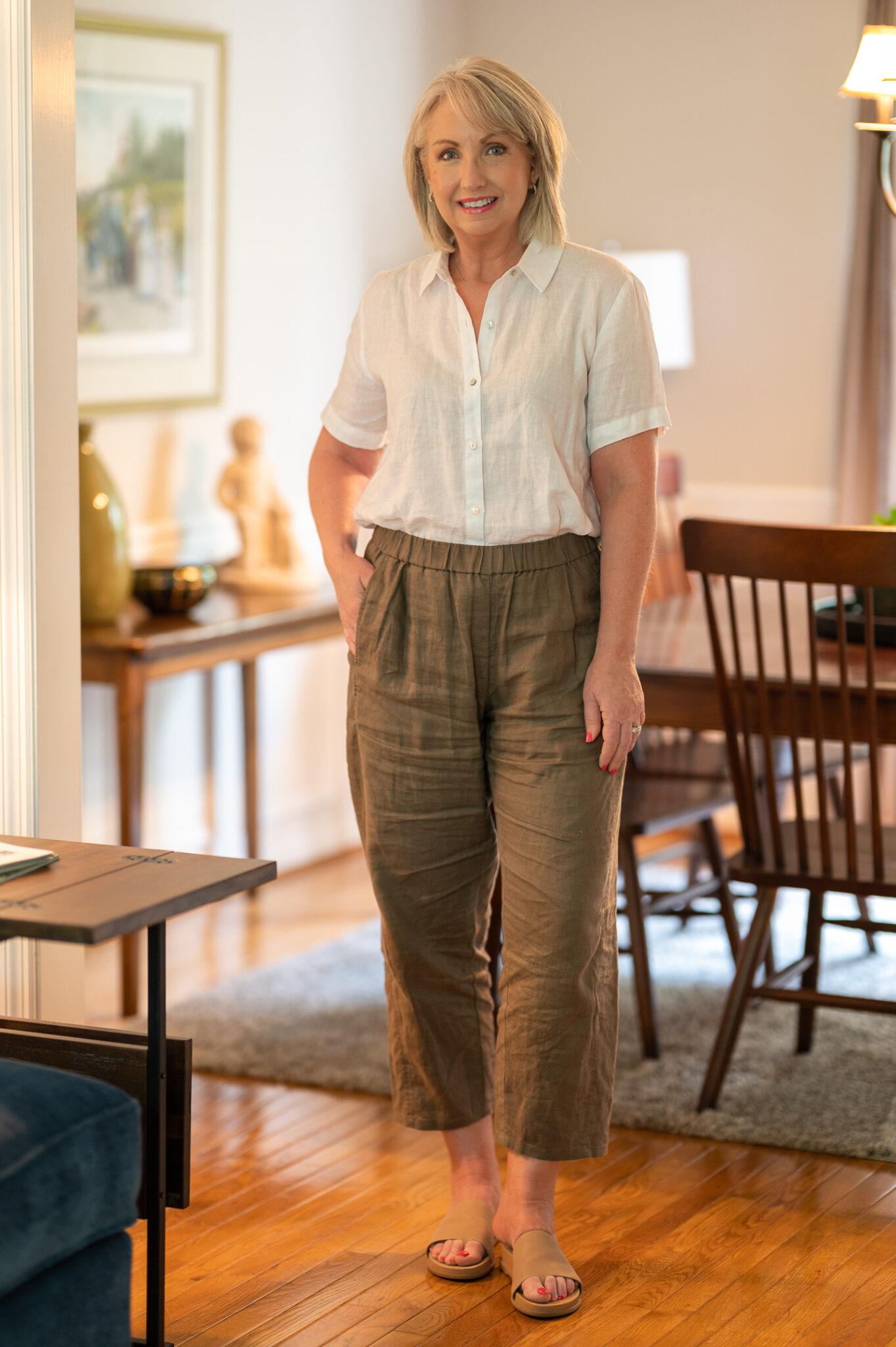 How to Care for Linen - Summer at Home Outfit - Dressed for My Day