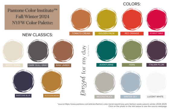 The Trending COLORS of Fall/Winter 2024 - Dressed for My Day