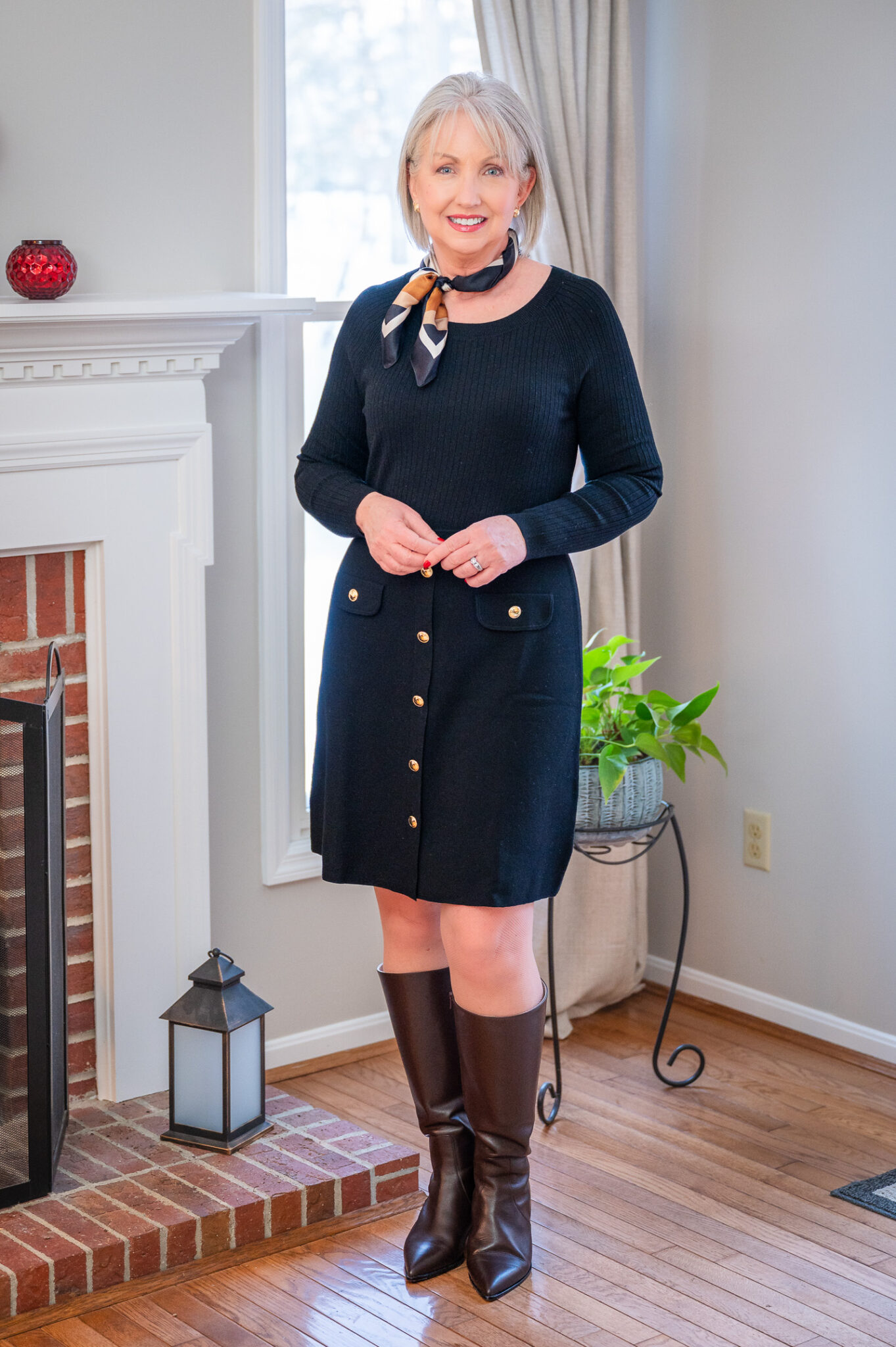 Styling the Classic Black Dress 2 Ways for Winter - Dressed for My Day