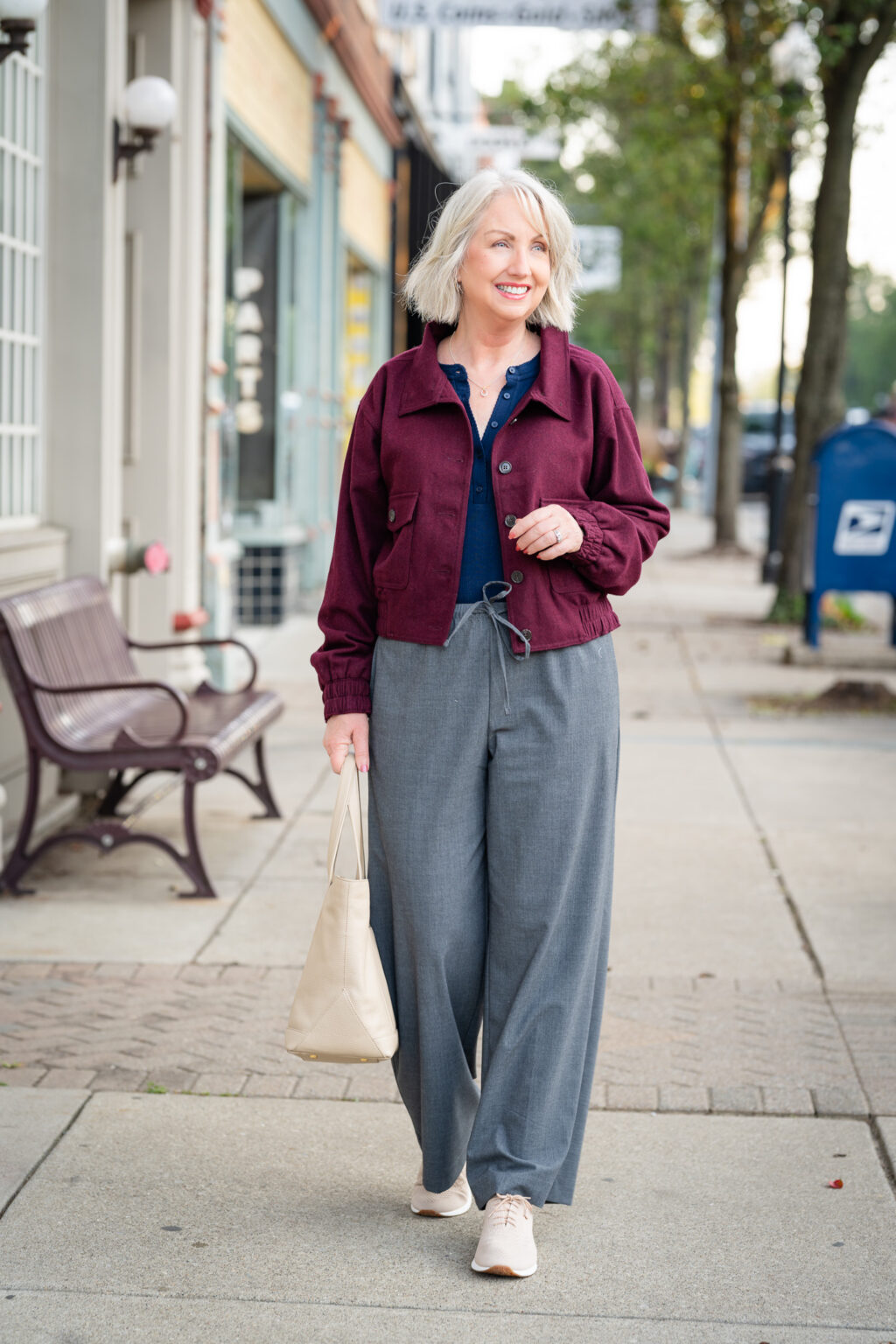 How to Style Drawstring Pants for Fall - Dressed for My Day