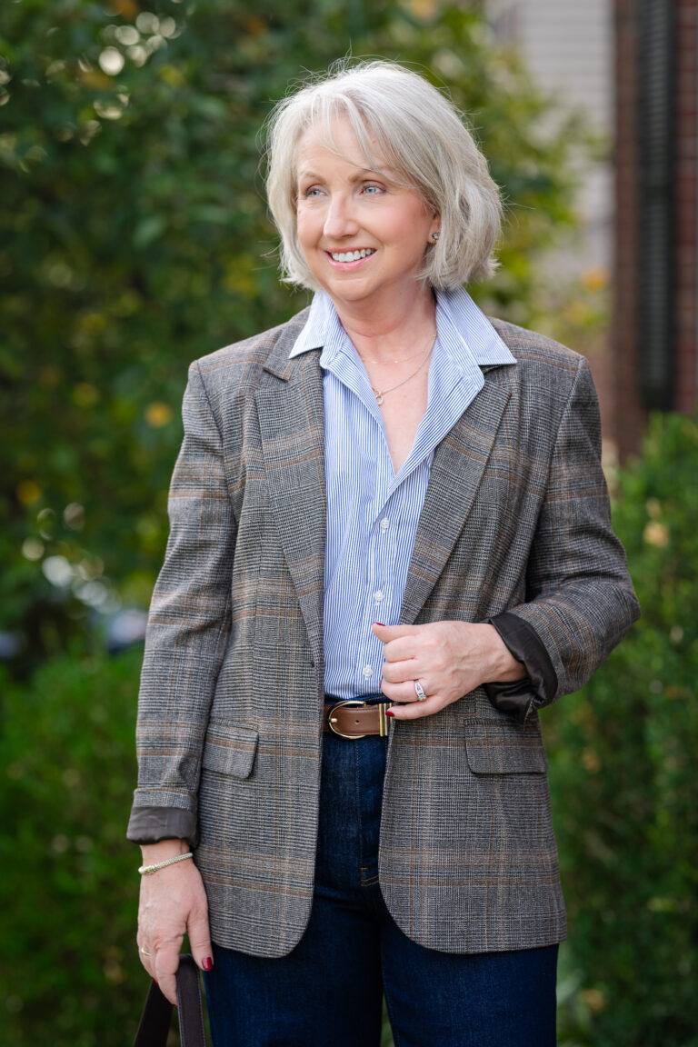 Button Front Shirt Outfit Ideas for Fall - Dressed for My Day
