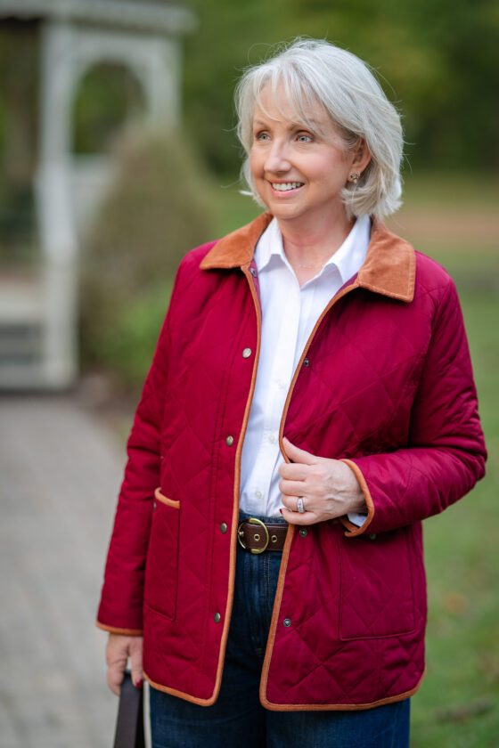 A New Spin on the Trending Barn Jacket with Talbots - Dressed for My Day