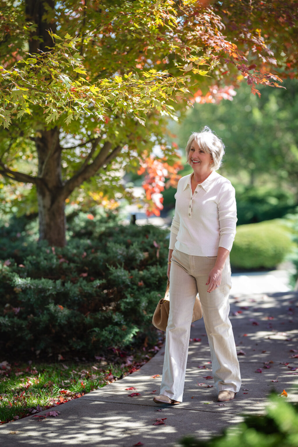 Styling an Elegant Monochromatic Casual Look - Dressed for My Day